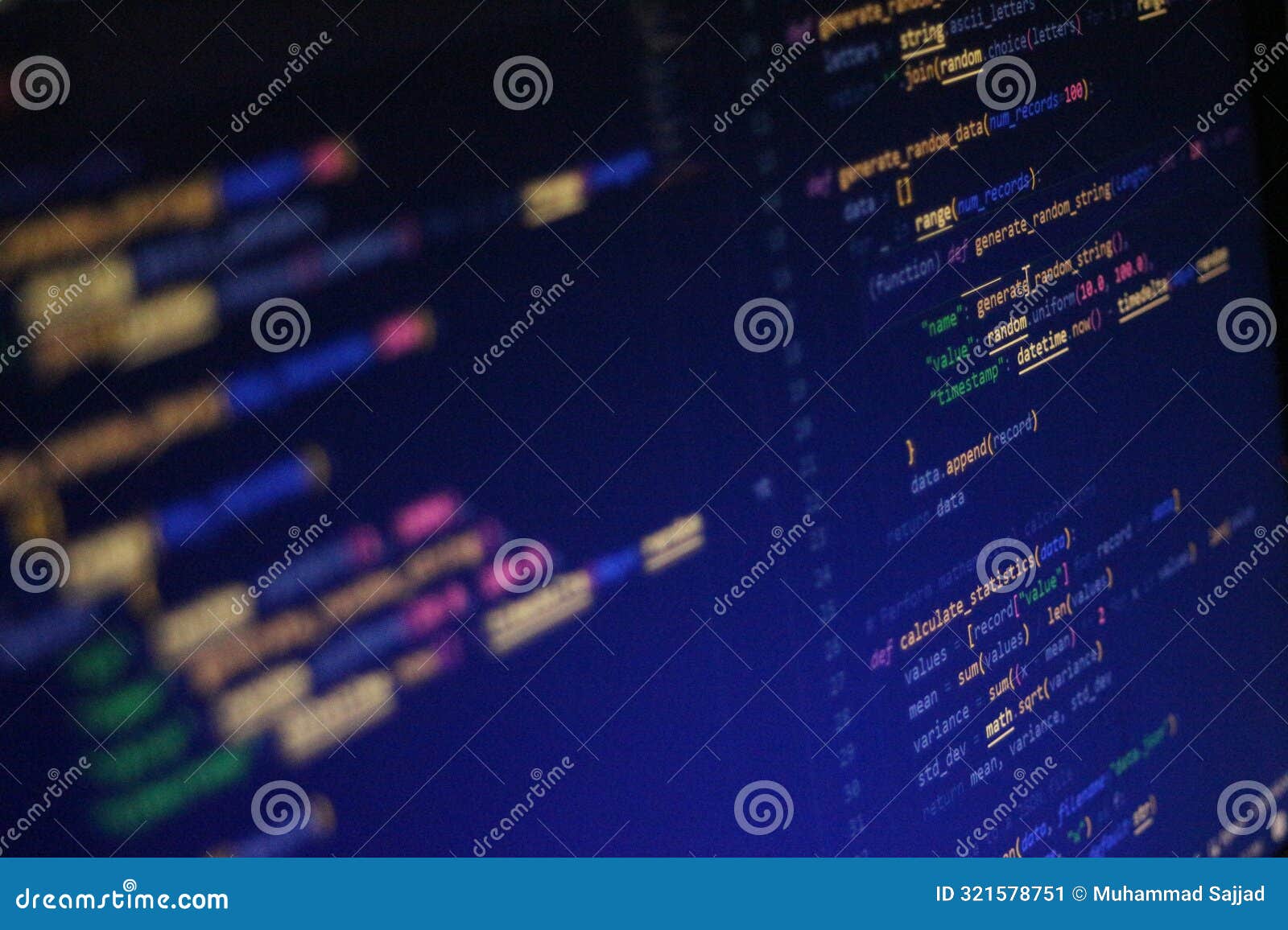 Computer Code Programming Language Coding Close High Resolution Photo On Computer Laptop Screen