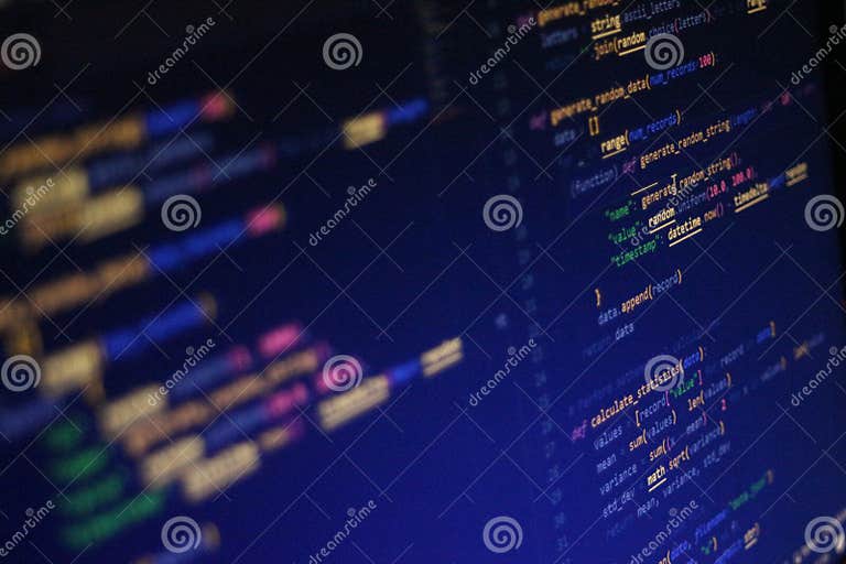 Computer Code Programming Language Coding Close High Resolution Photo ...