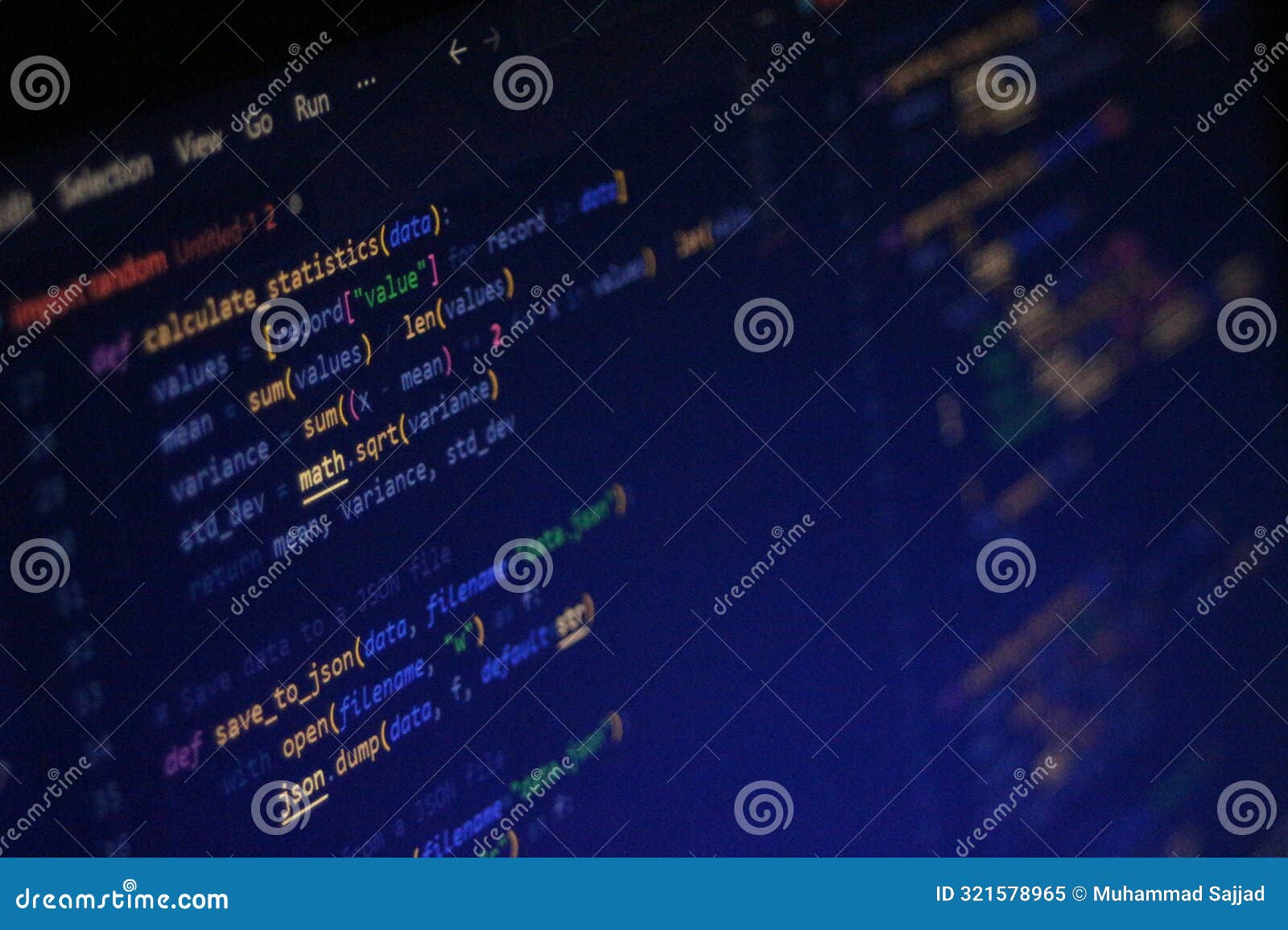 Computer Code Programming Language Coding Close High Resolution Photo On Computer Laptop Screen