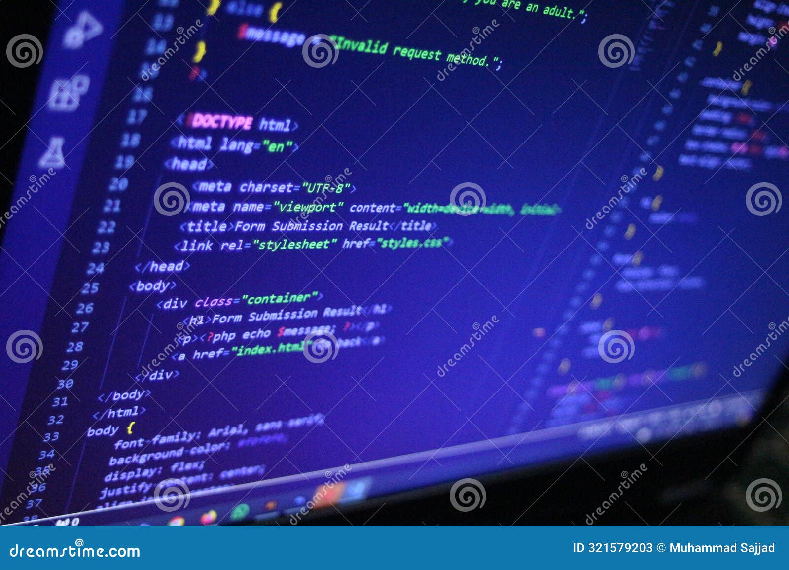 Computer Code Programming Language Coding Close High Resolution Photo ...