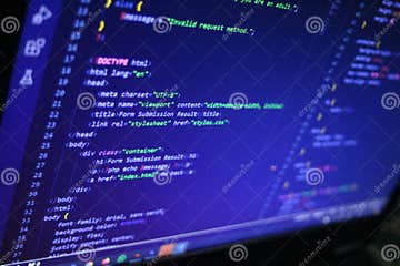 Computer Code Programming Language Coding Close High Resolution Photo ...