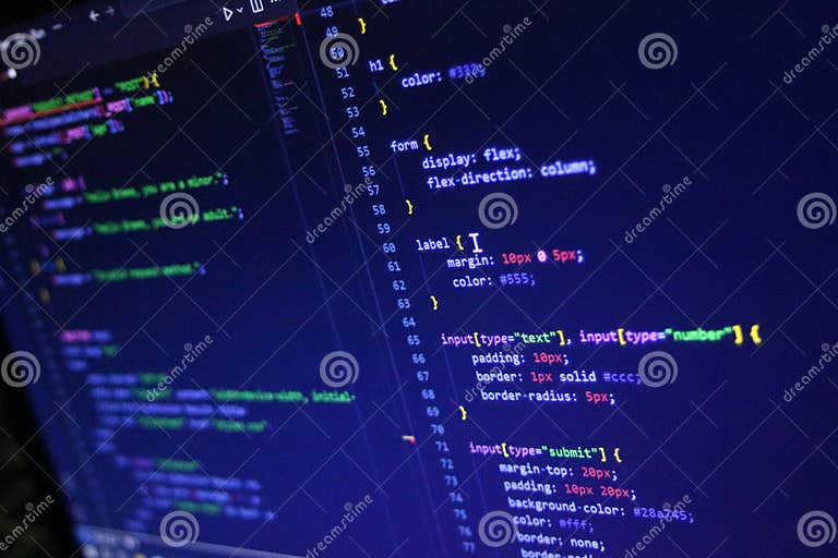 Computer Code Programming Language Coding Close High Resolution Photo ...