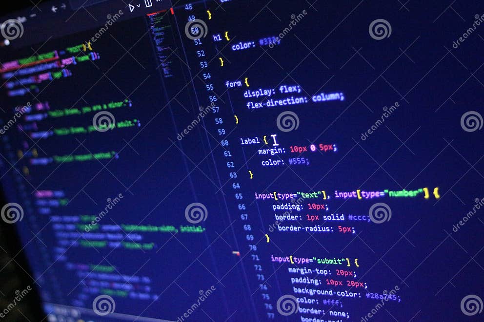 Computer Code Programming Language Coding Close High Resolution Photo ...