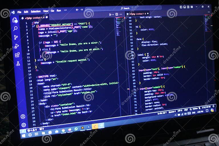 Computer Code Programming Language Coding Close High Resolution Photo ...