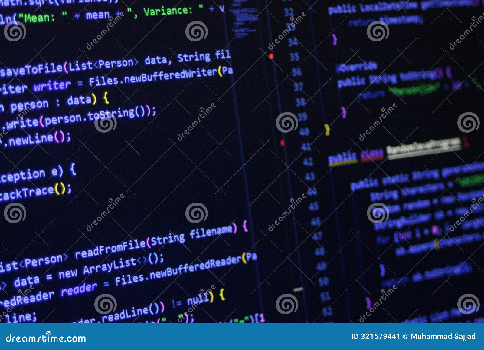 Computer Code Programming Language Coding Close High Resolution Photo On Computer Laptop Screen