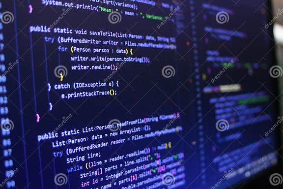 Computer Code Programming Language Coding Close High Resolution Photo ...