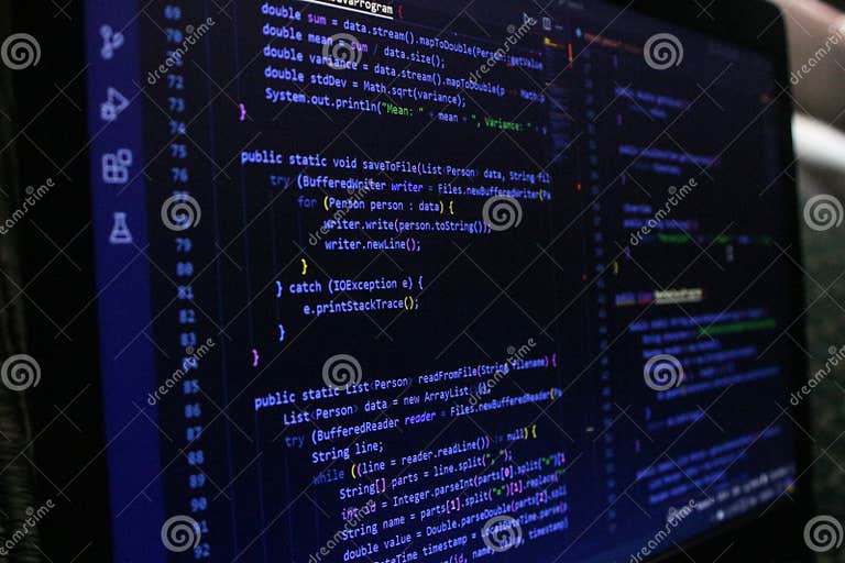 Computer Code Programming Language Coding Close High Resolution Photo ...