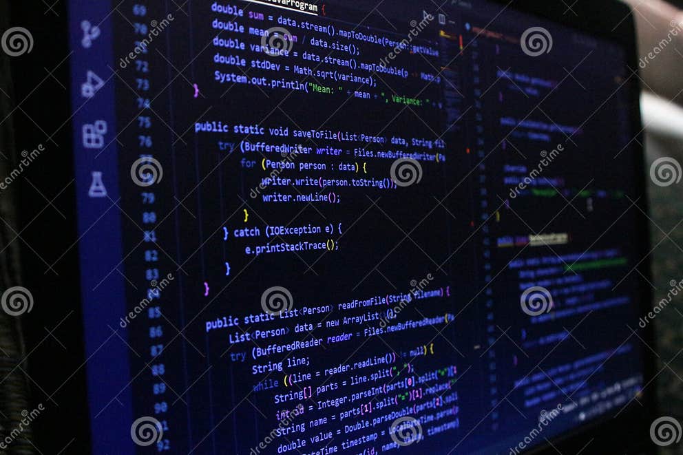 Computer Code Programming Language Coding Close High Resolution Photo ...