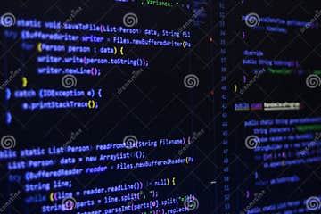 Computer Code Programming Language Coding Close High Resolution Photo ...