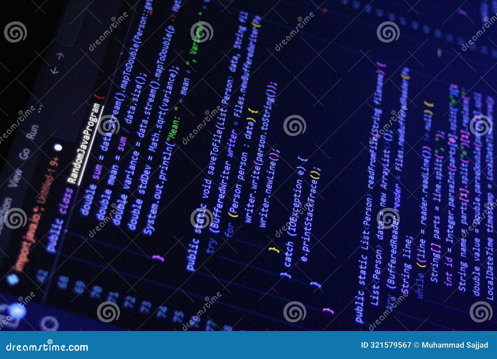 Computer Code Programming Language Coding Close High Resolution Photo On Computer Laptop Screen