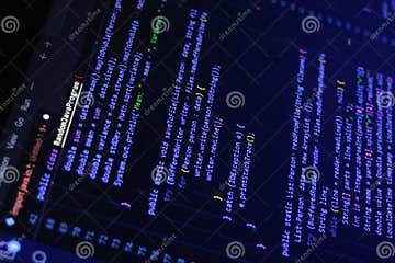 Computer Code Programming Language Coding Close High Resolution Photo ...