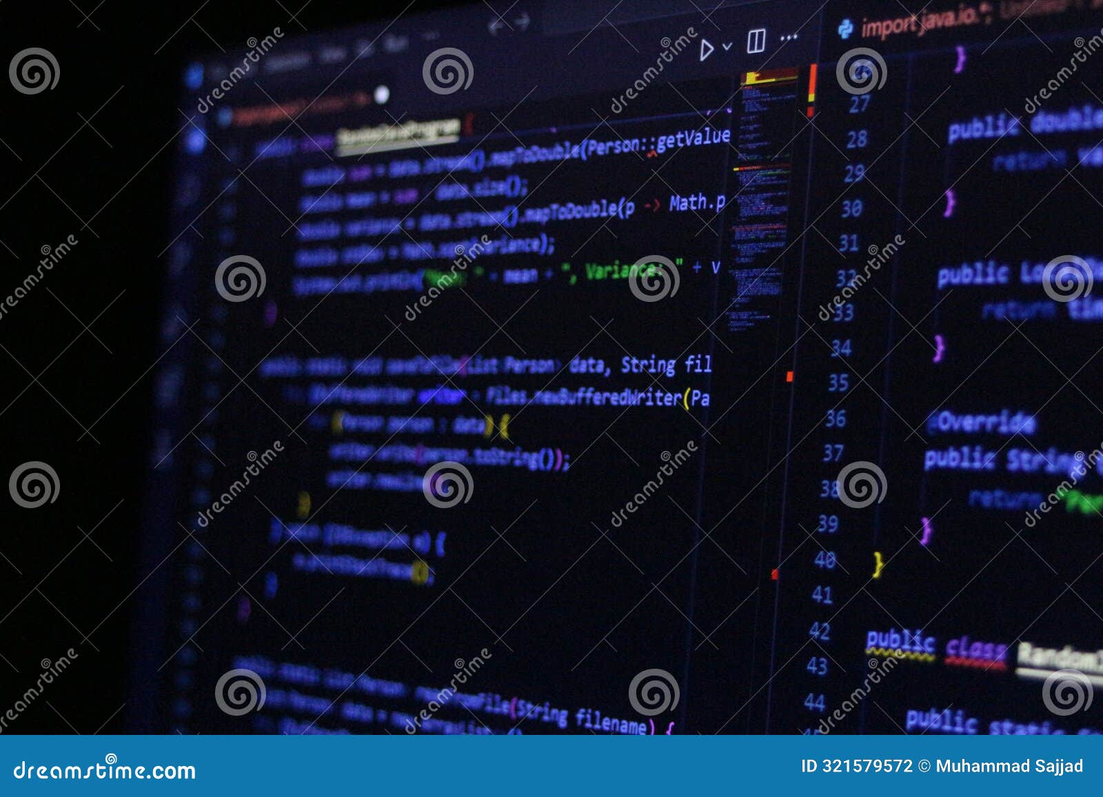 Computer Code Programming Language Coding Close High Resolution Photo On Computer Laptop Screen