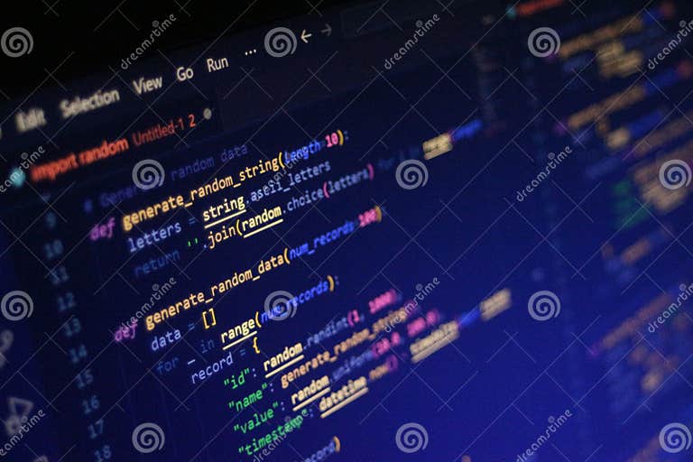 Computer Code Programming Language Coding Close High Resolution Photo ...