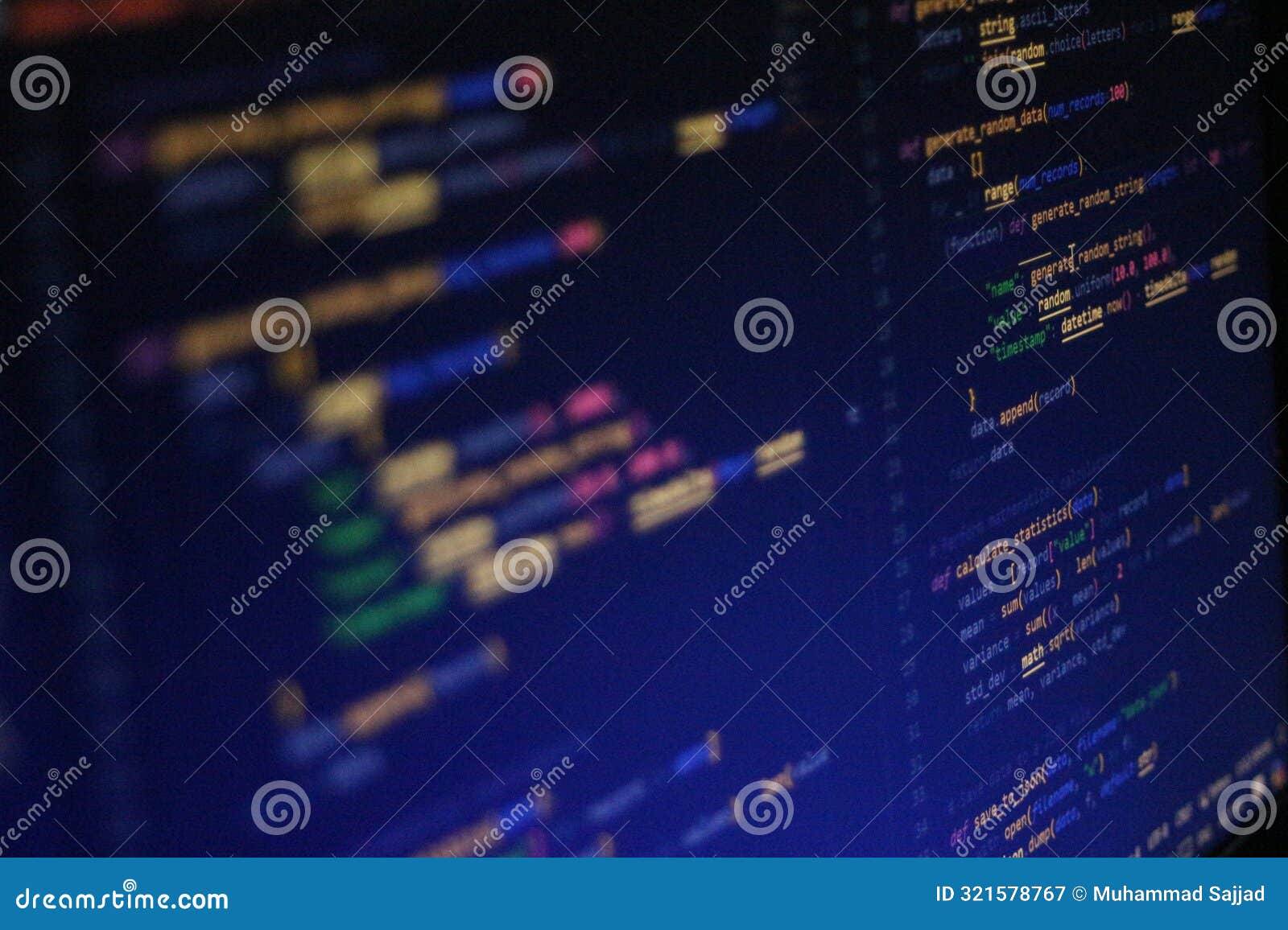 Computer Code Programming Language Coding Close High Resolution Photo On Computer Laptop Screen