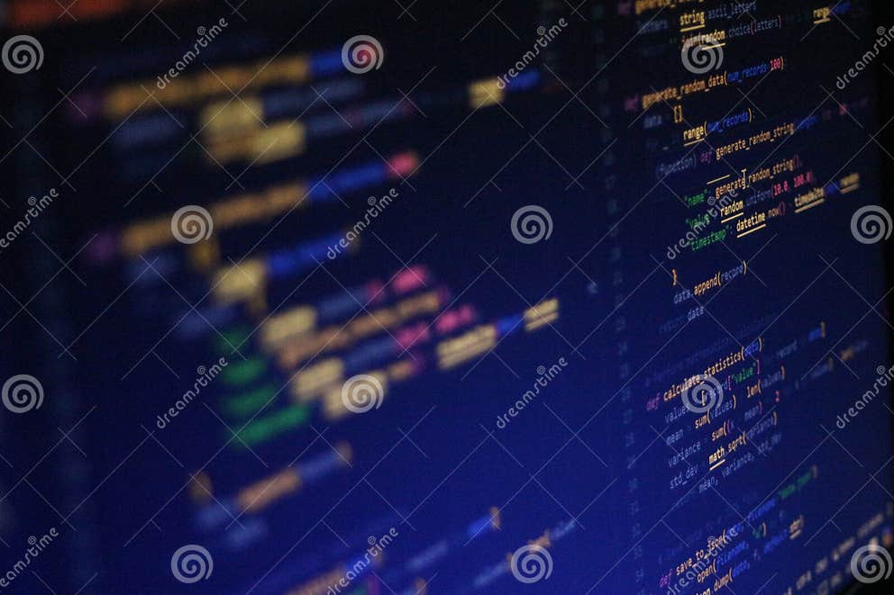 Computer Code Programming Language Coding Close High Resolution Photo ...