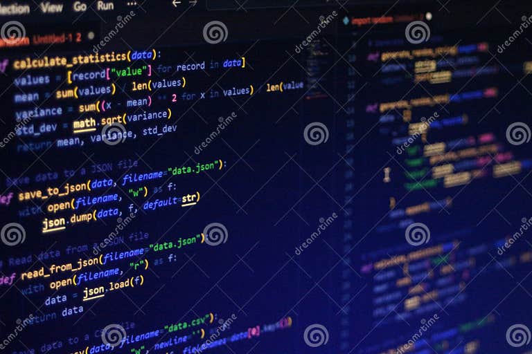 Computer Code Programming Language Coding Close High Resolution Photo ...