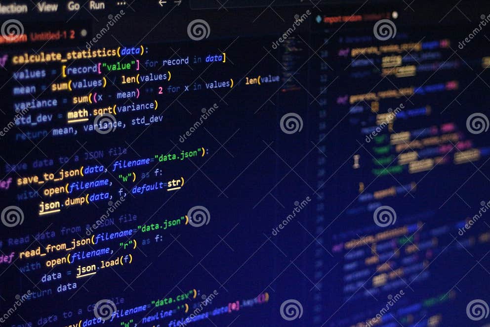 Computer Code Programming Language Coding Close High Resolution Photo ...