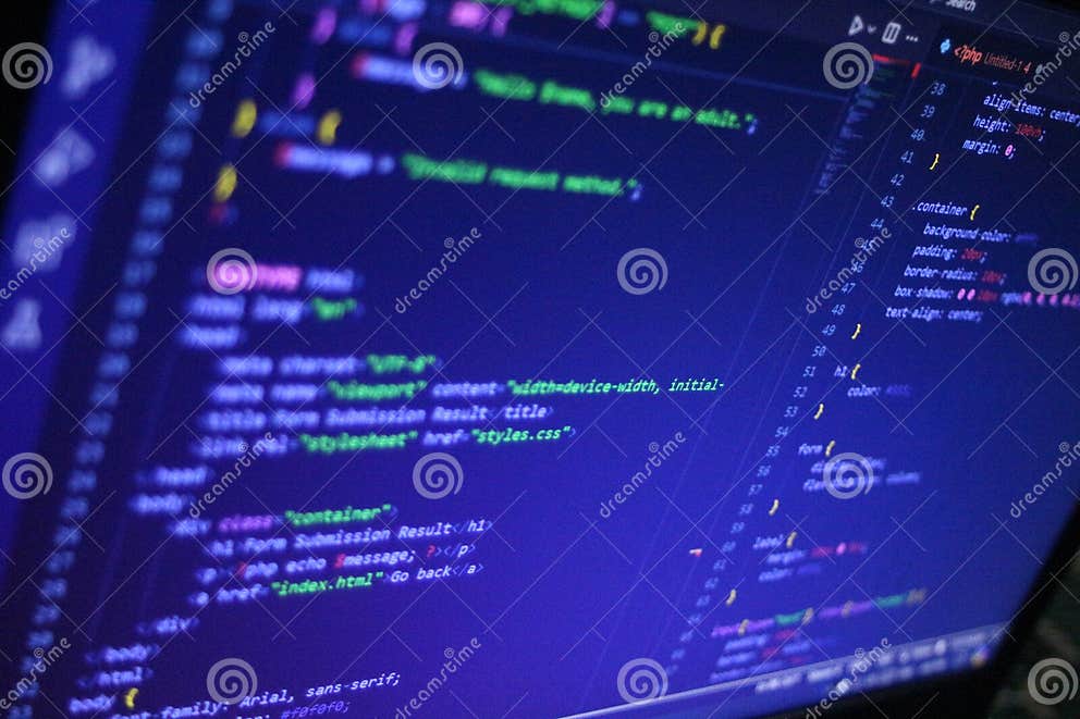 Computer Code Programming Language Coding Close High Resolution Photo ...