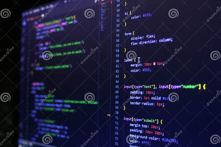 Computer Code Programming Language Coding Close High Resolution Photo ...