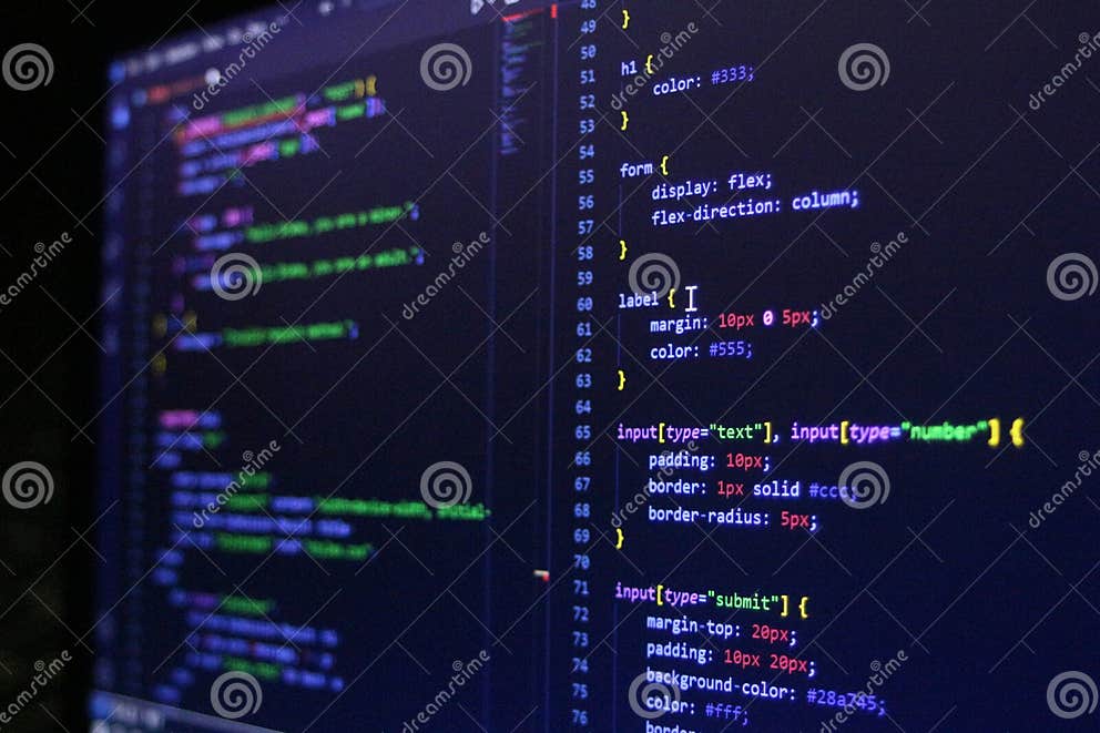 Computer Code Programming Language Coding Close High Resolution Photo