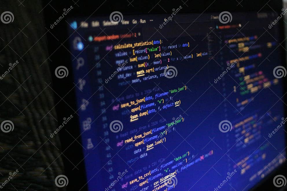 Computer Code Programming Language Coding Close High Resolution Photo ...