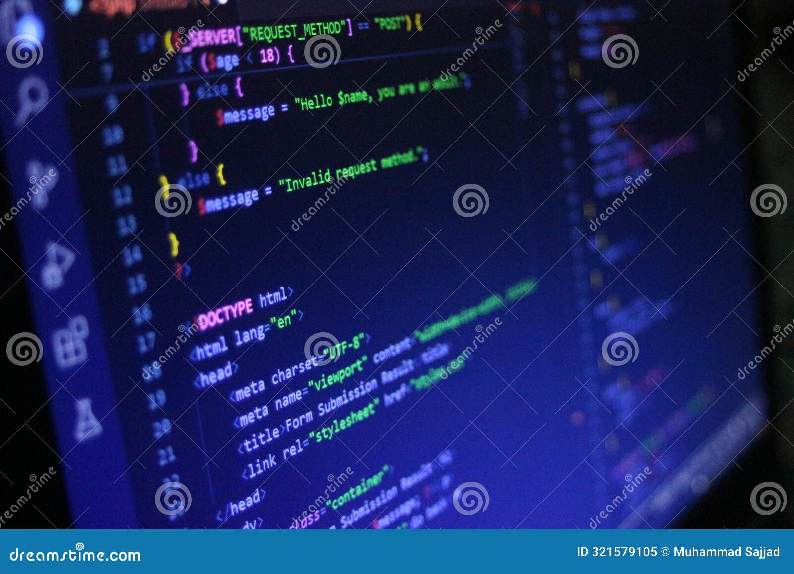 Computer Code Programming Language Coding Close High Resolution Photo ...