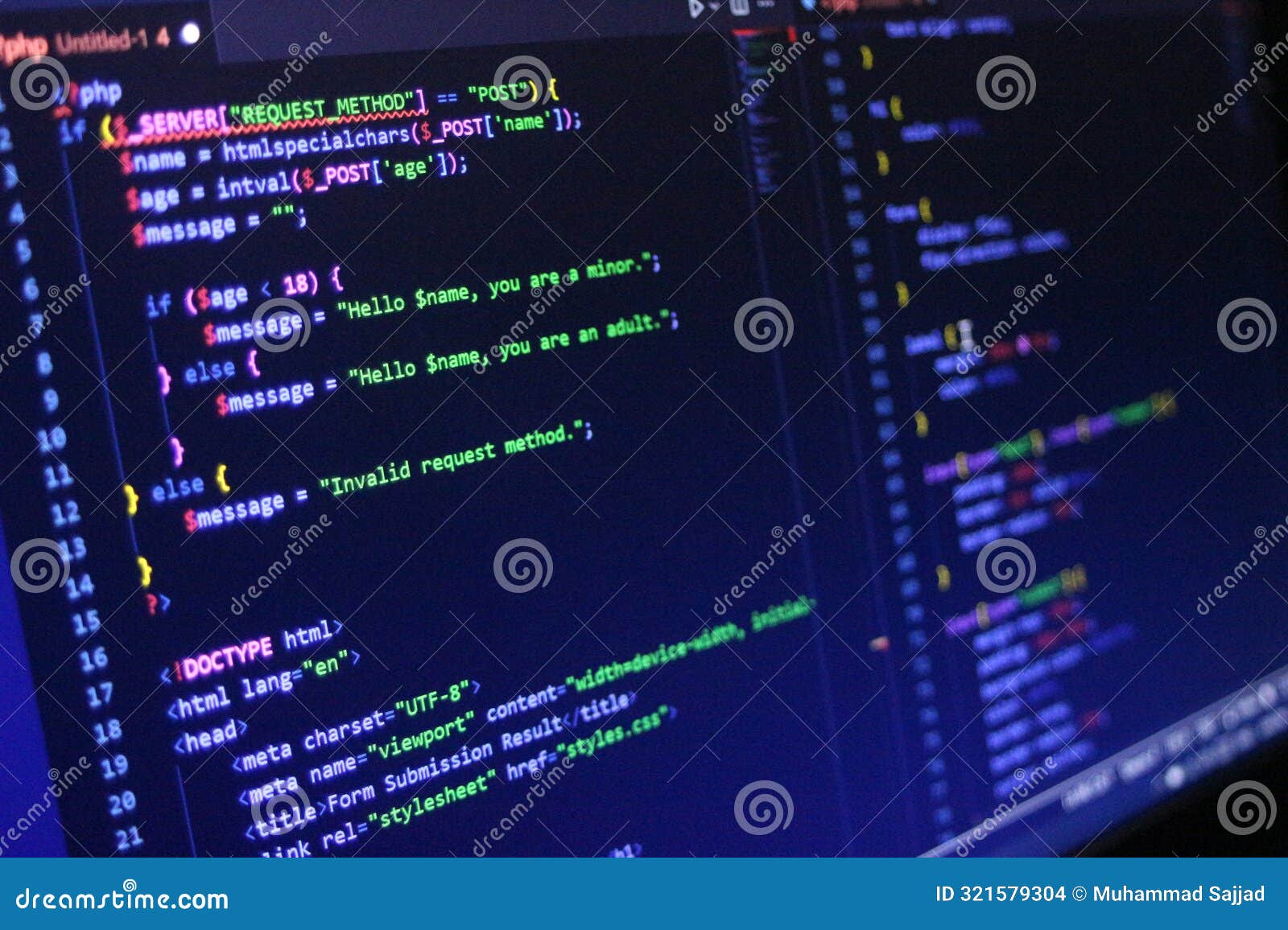 Computer Code Programming Language Coding Close High Resolution Photo ...