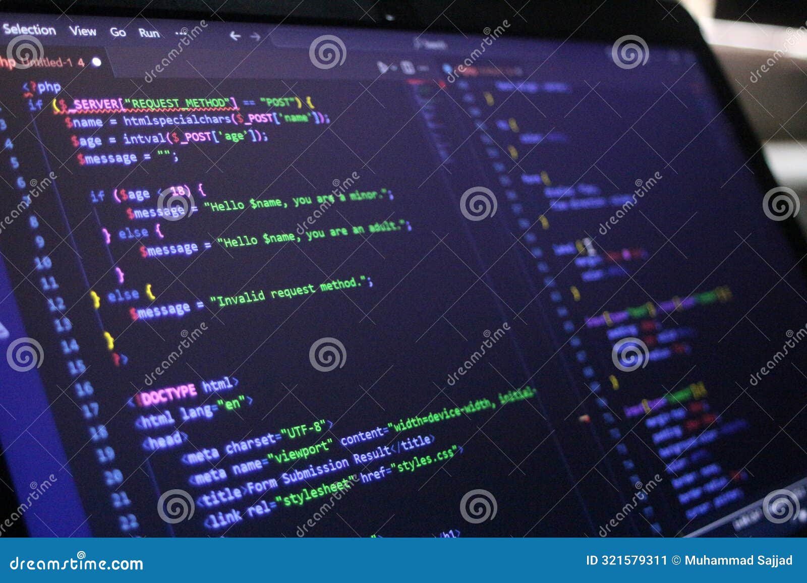 Computer Code Programming Language Coding Close High Resolution Photo ...