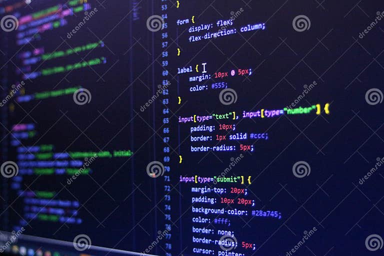 Computer Code Programming Language Coding Close High Resolution Photo ...