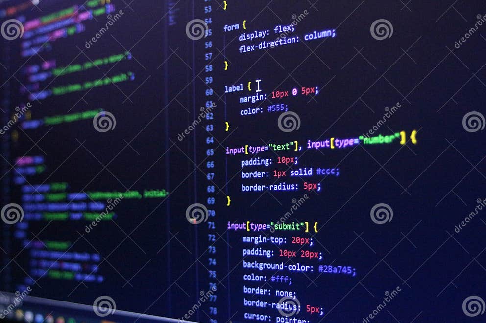 Computer Code Programming Language Coding Close High Resolution Photo ...