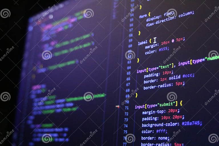 Computer Code Programming Language Coding Close High Resolution Photo ...