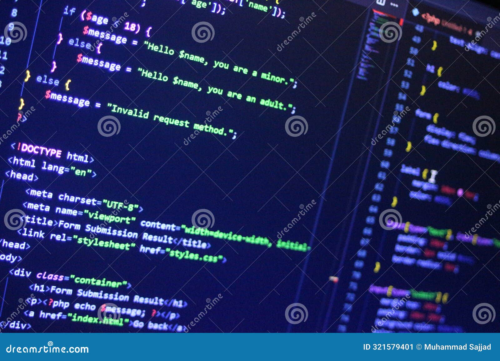 Computer Code Programming Language Coding Close High Resolution Photo ...