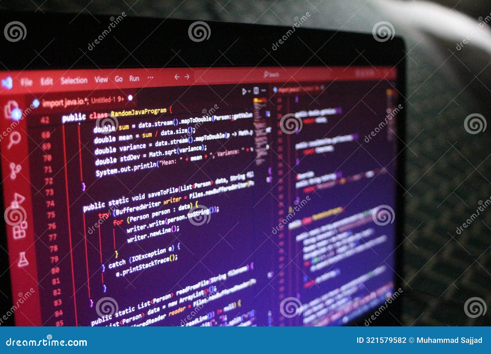 Computer Code Programming Language Coding Close High Resolution Photo on Computer Laptop Screen ...