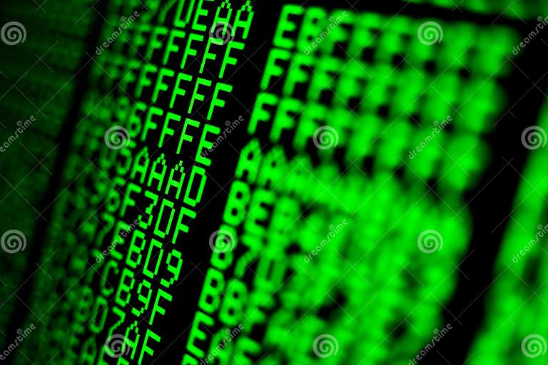 Computer Code on the Screen Stock Image - Image of language, abstract ...