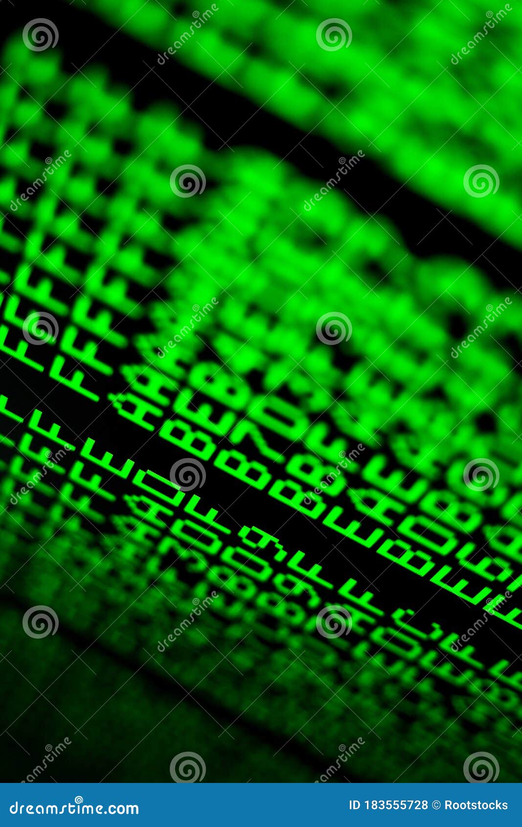 Computer Code on the Screen Stock Photo - Image of display, cyber ...