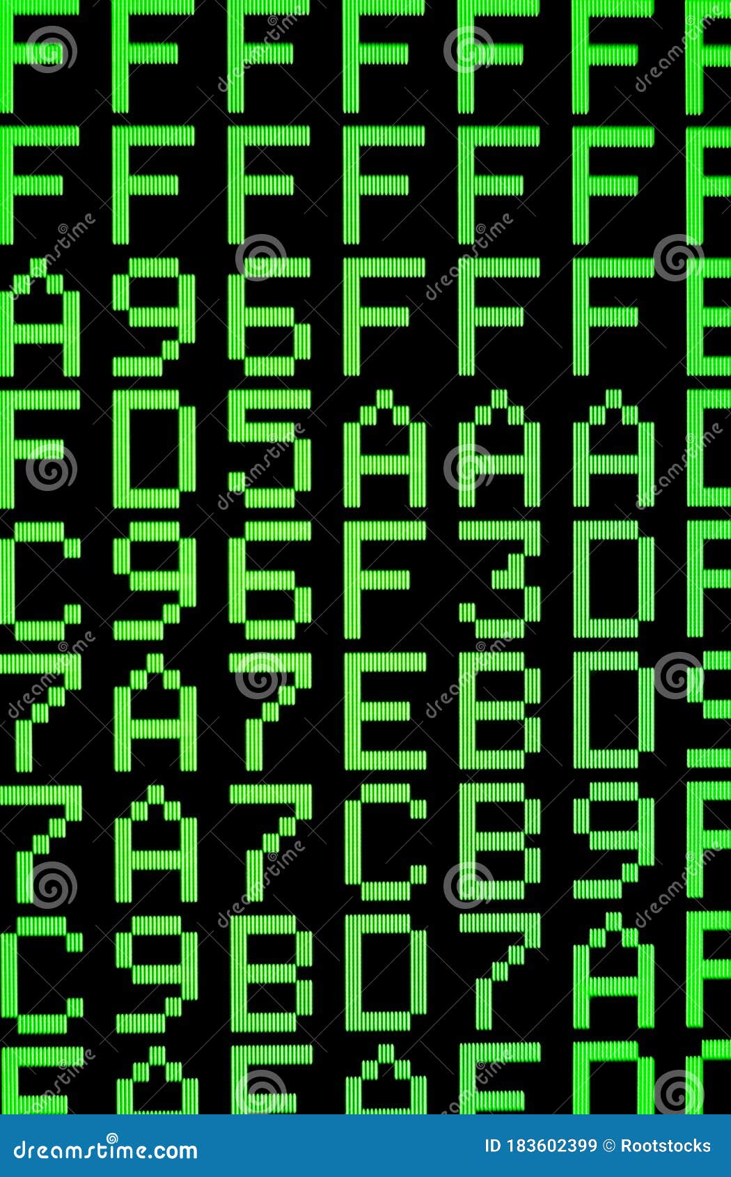 Computer Code on the Screen Stock Image - Image of matrix, host: 183602399