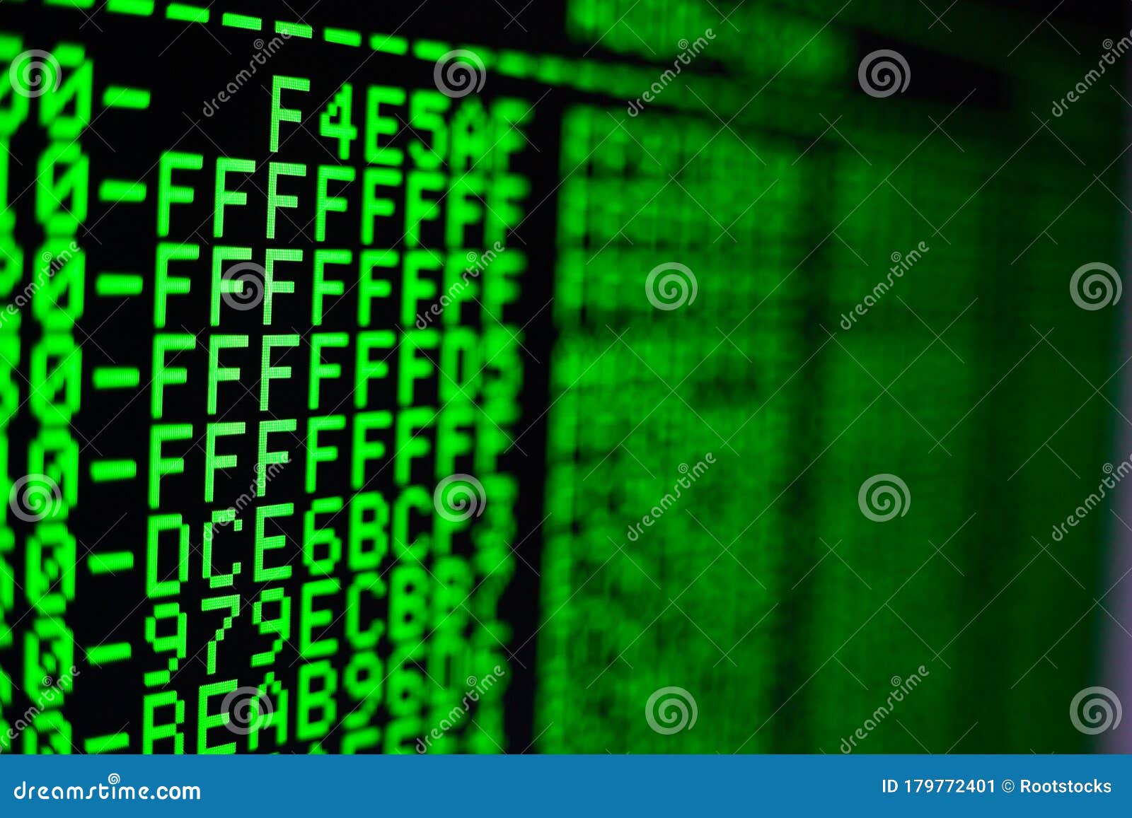 Computer Code on the Screen Stock Image - Image of black, error: 179772401