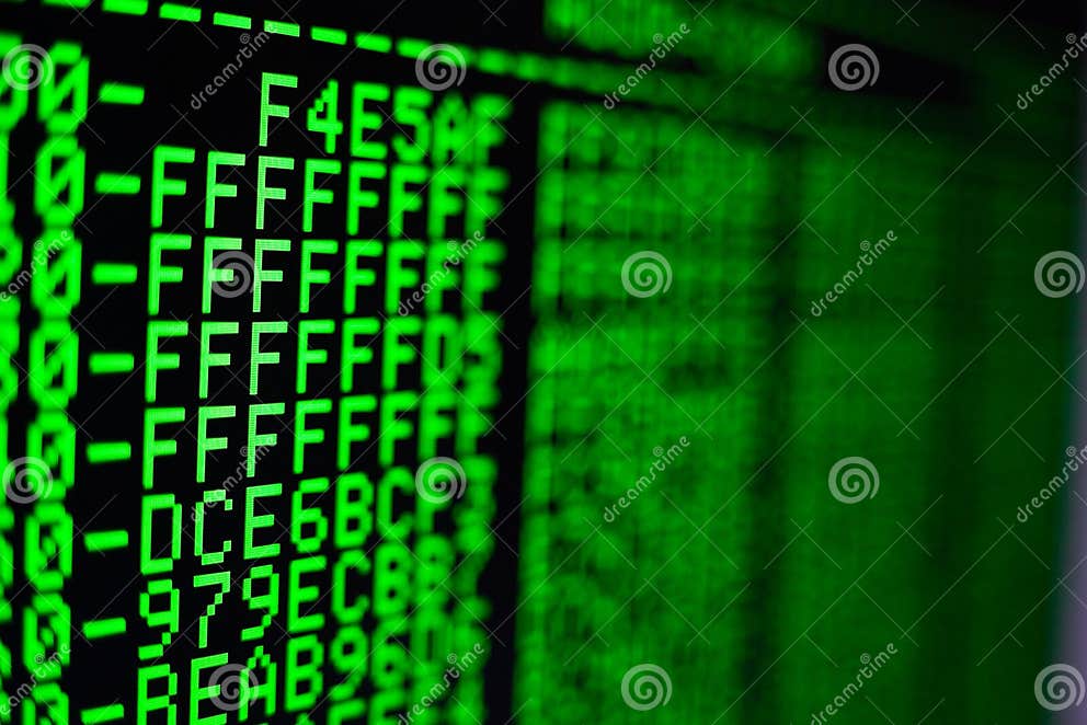 Computer Code on the Screen Stock Image - Image of black, error: 179772401