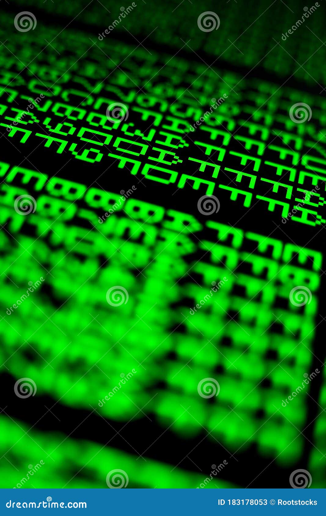 Computer Code on the Screen Stock Image - Image of information, mistake ...