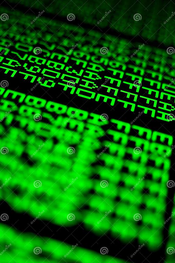 Computer Code on the Screen Stock Image - Image of information, mistake ...