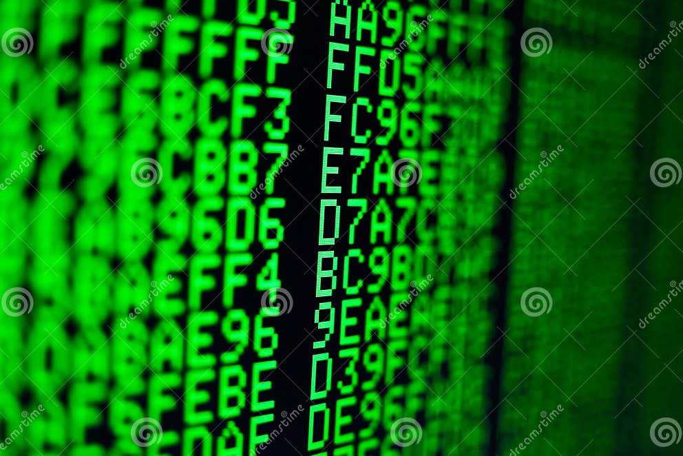 Computer Code on the Screen Stock Photo - Image of code, computer ...