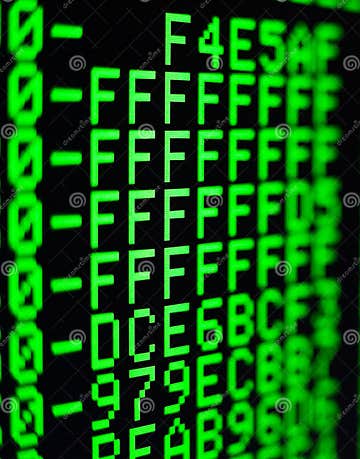 Computer Code on the Screen Stock Image - Image of coding, mistake ...