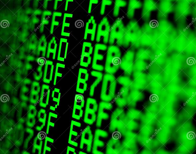 Computer Code on the Screen Stock Image - Image of engineer, black ...