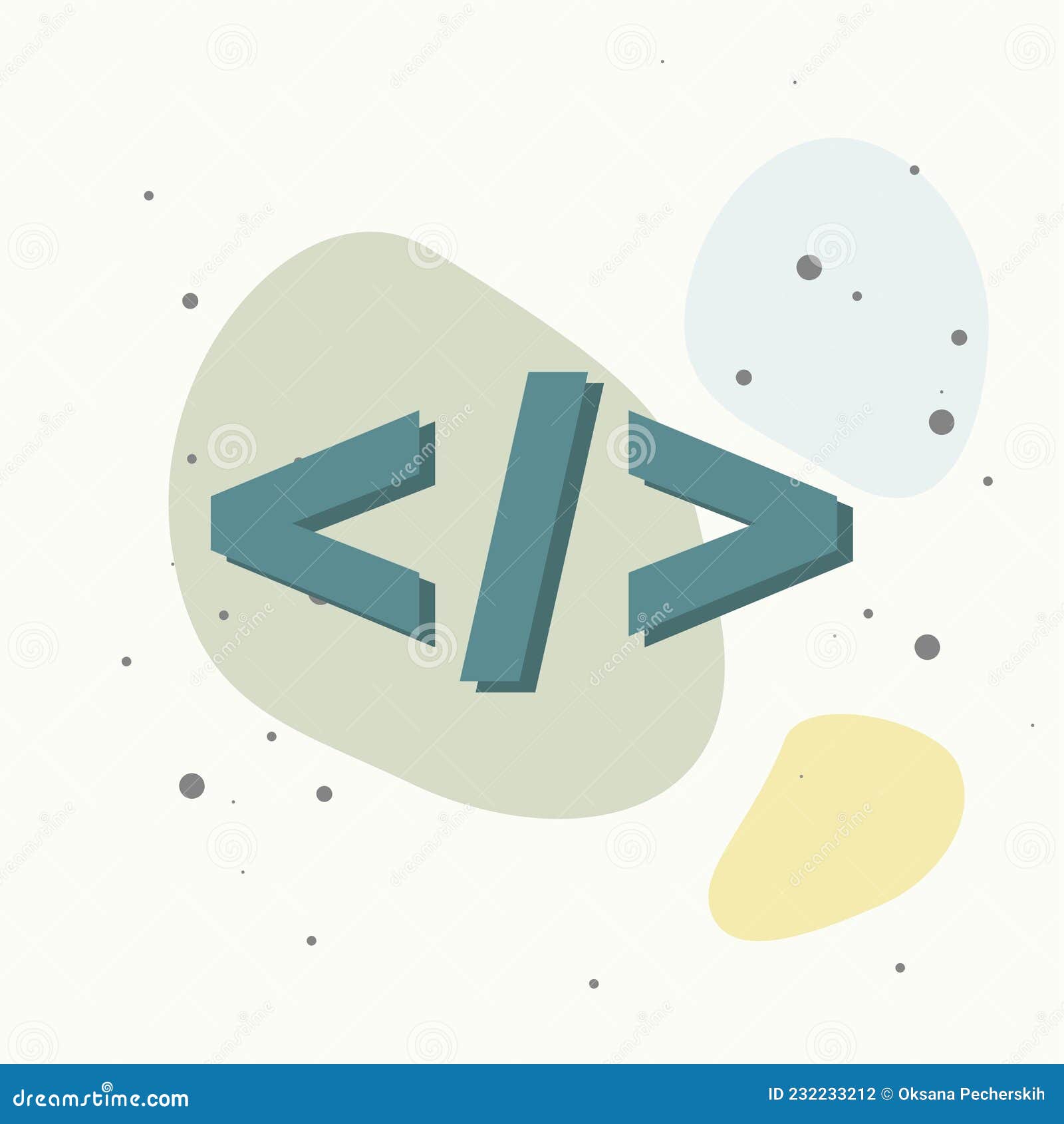 Computer Code Vector Icon. Symbol of Programming, Webdesign on ...