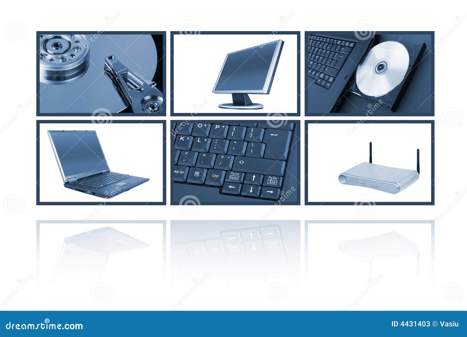 Computer collage stock illustration. Illustration of connection - 4431403