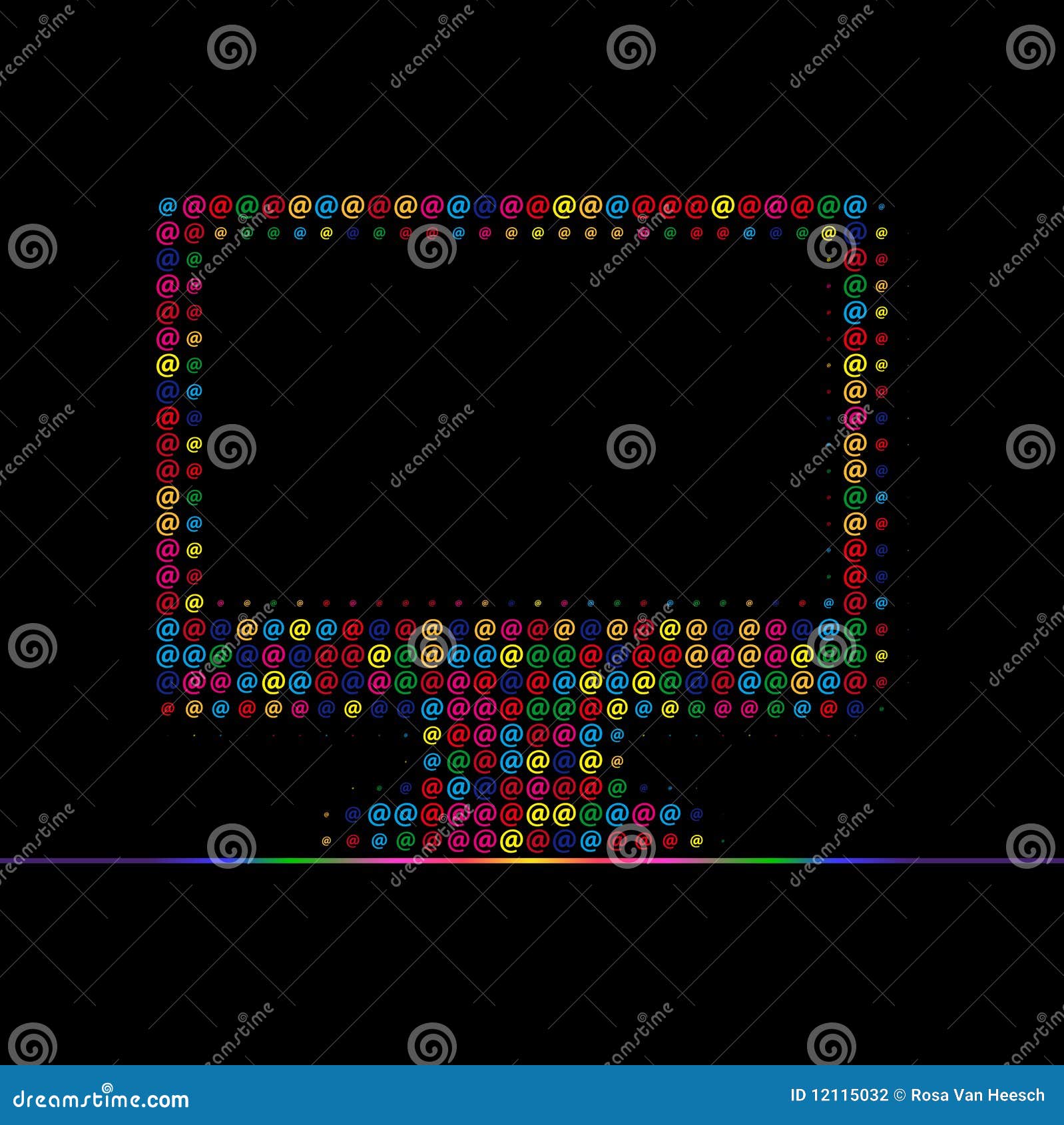 Computer color stock illustration. Illustration of globe - 12115032