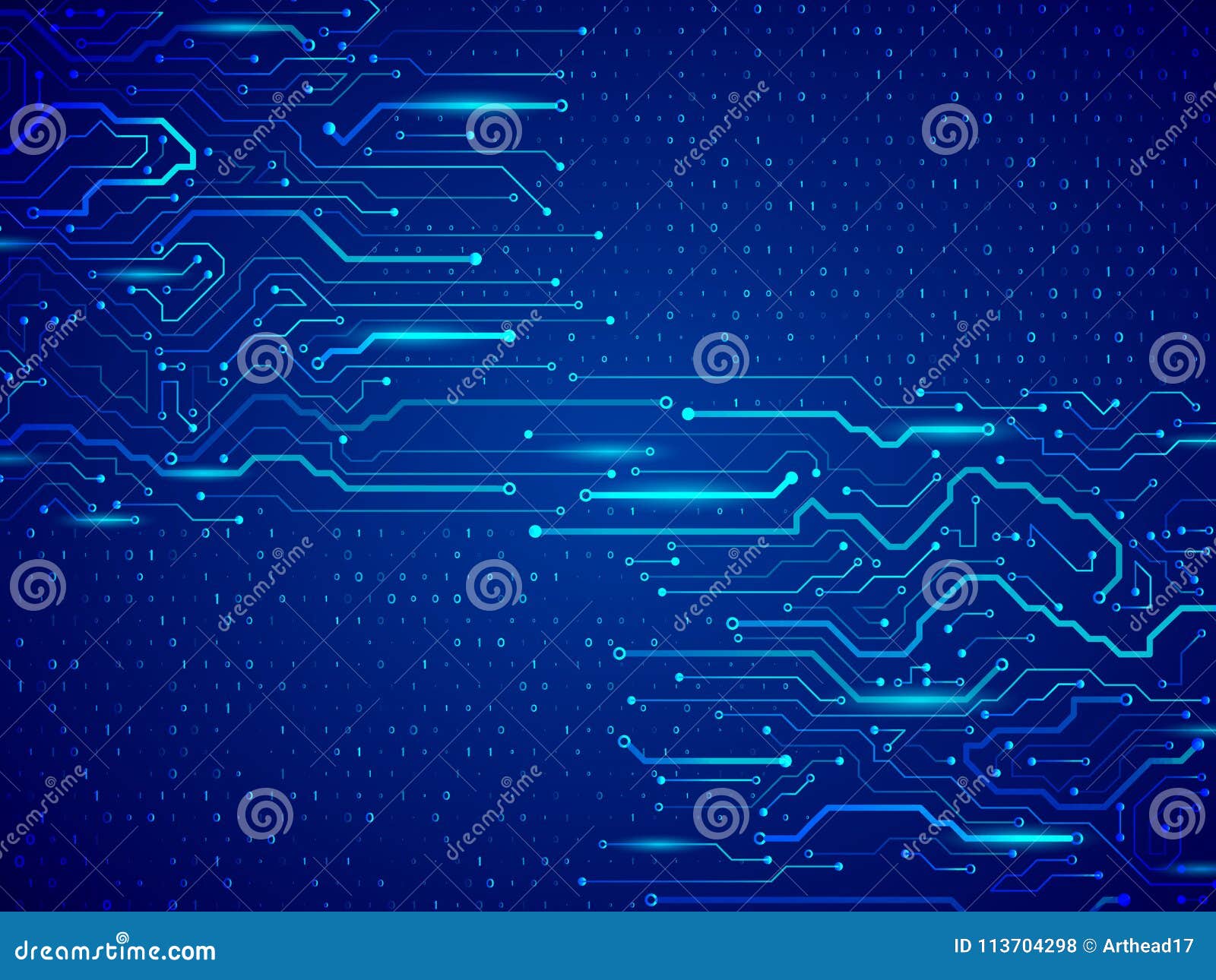 Computer Communication Cybernetic Element. Circuit Board Vector Stock ...