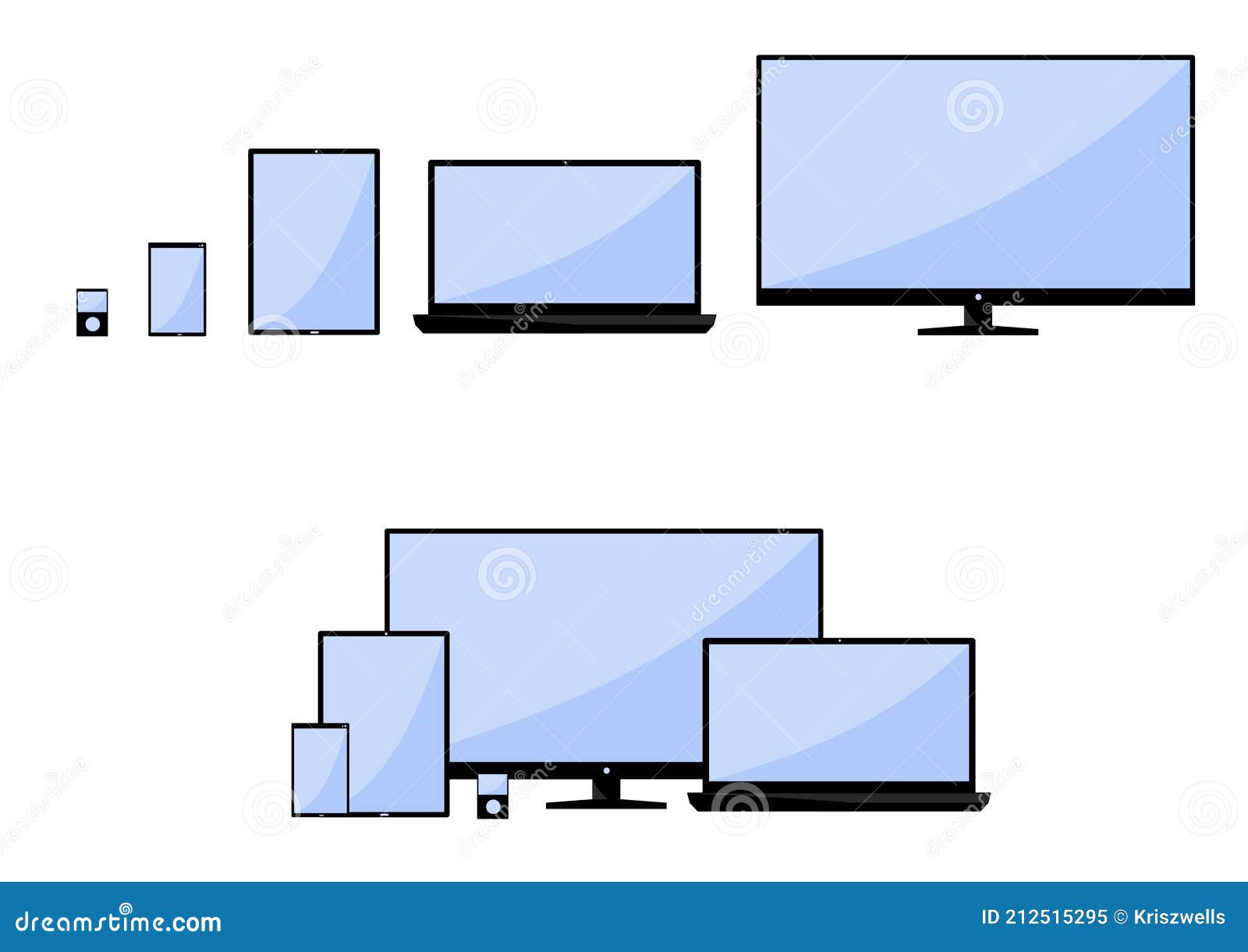 Computer and Communication Equipment Stock Illustration - Illustration ...