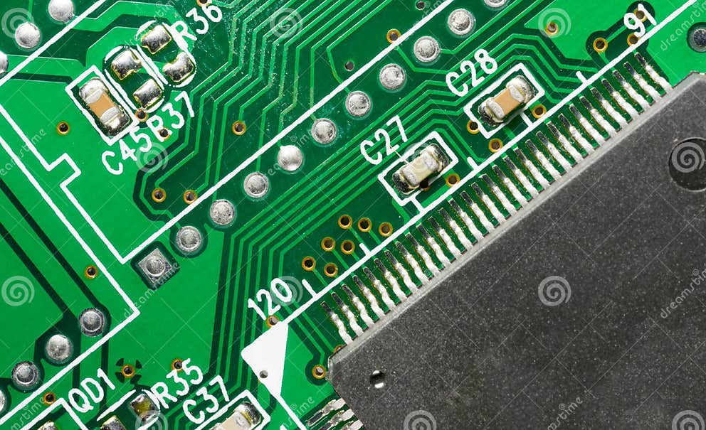 Computer Component Circuit Board Memory Processor Networking Stock ...