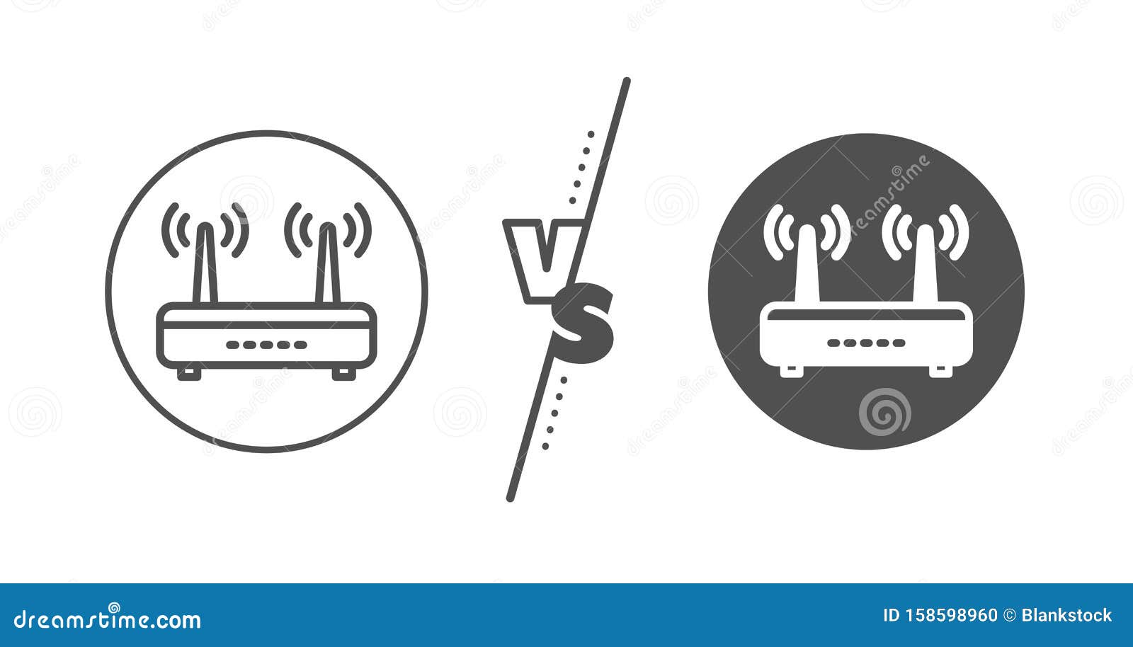 Wifi Router Line Icon. Computer Component Sign. Internet Symbol. Vector ... Wifi Router Line Icon. Computer Component Sign. Internet Symbol. Vector ...